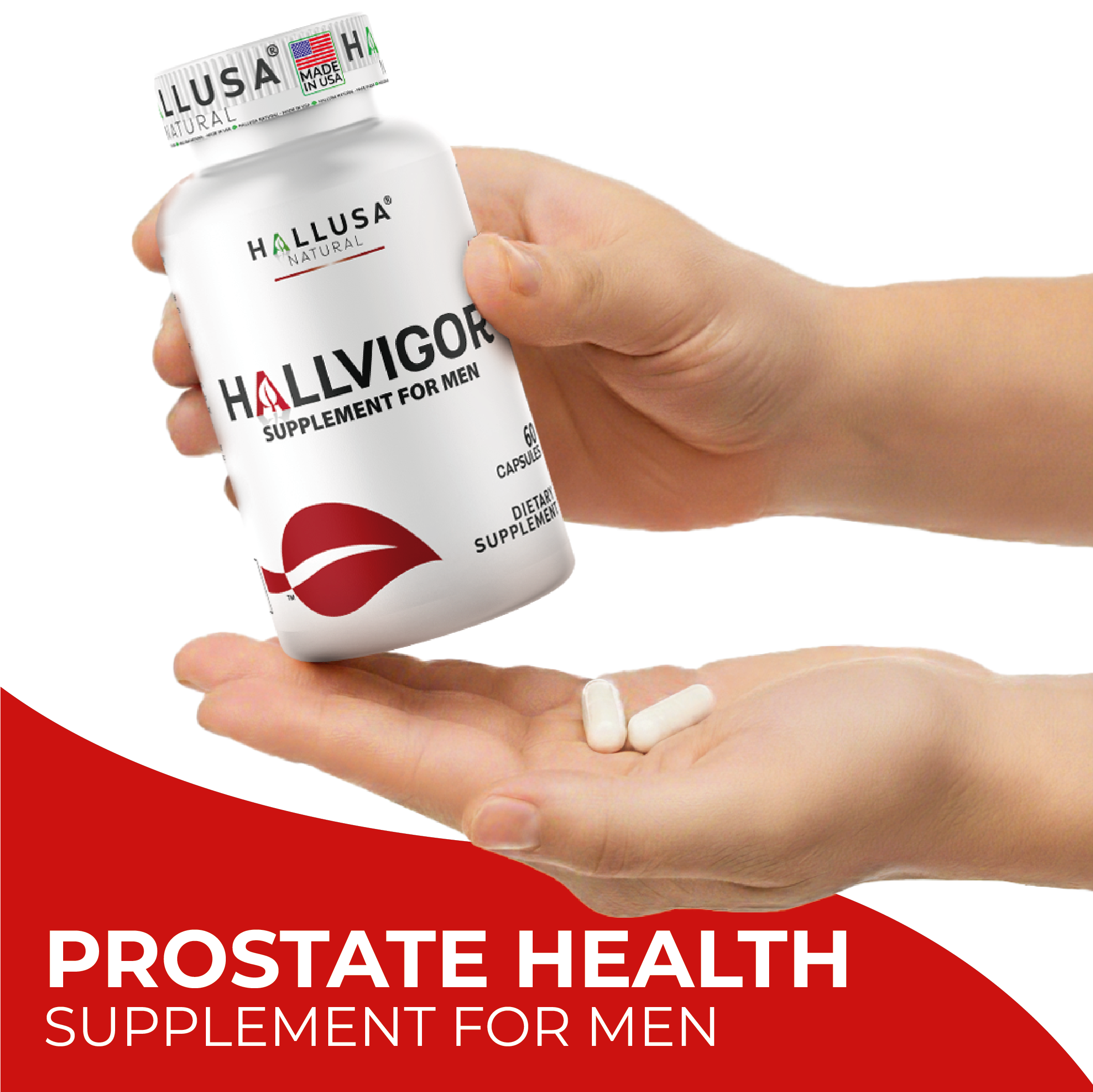 Hallusa Natural - HALLVIGOR - Men’s Daily Multivitamin – Korean Ginsen ...
