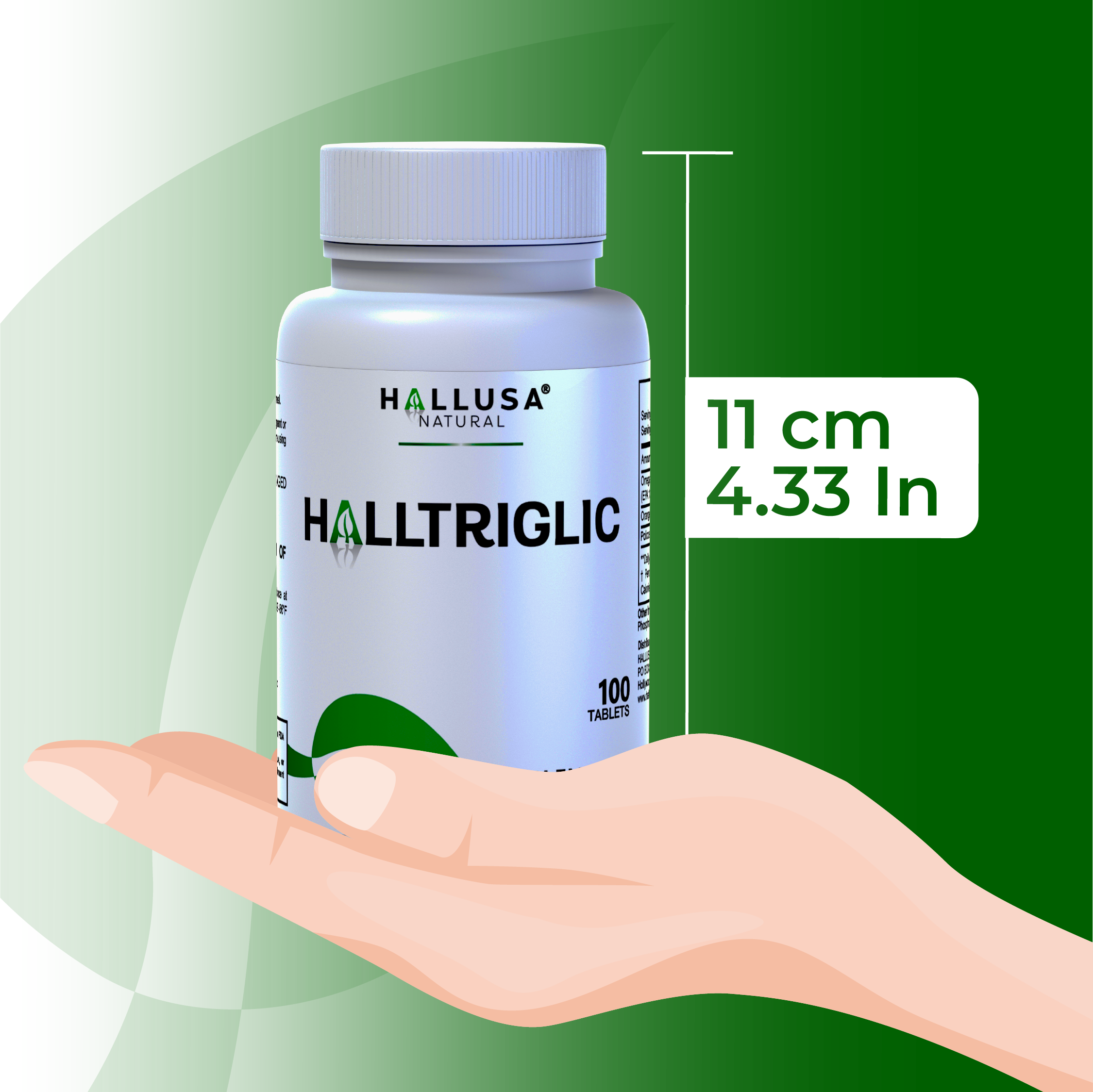 Hallusa Natural - Halltriglic - Triglycerides Supplements - Omega 3 Fi ...
