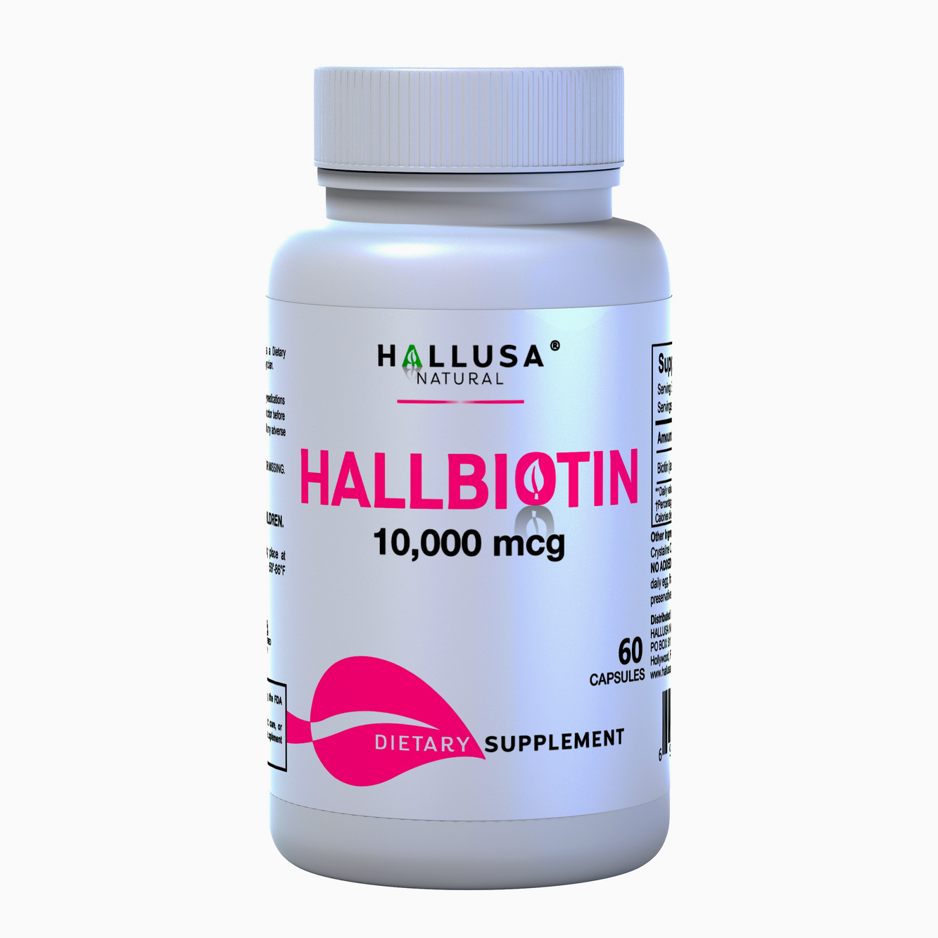HallBiotin - Biotin 10000mcg - Hair Skin and Nails Vitamins - Hair Gro ...