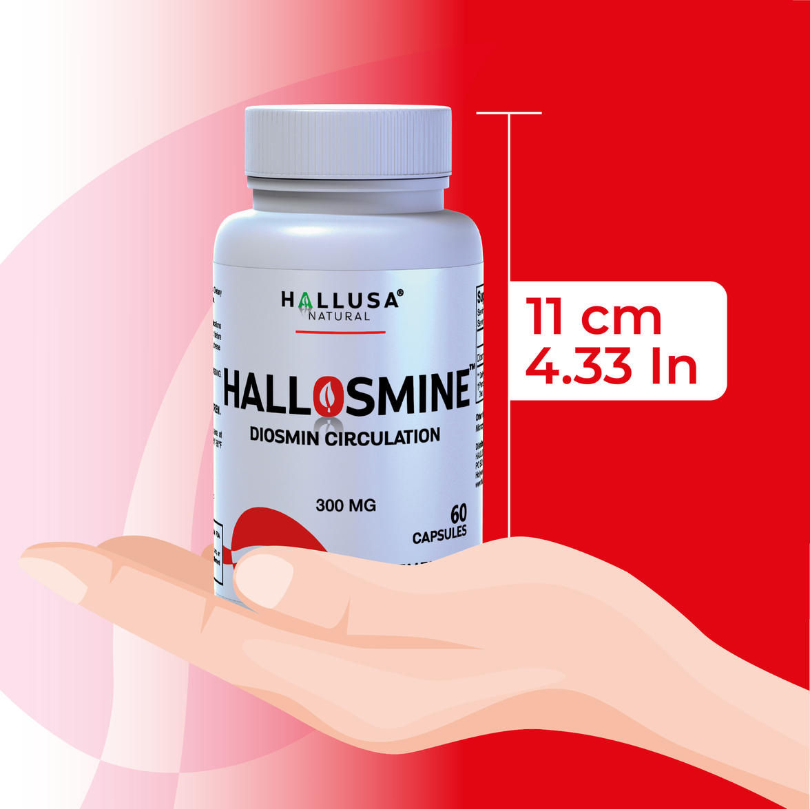 Hallosmine 300 mg - Diosmin circulation support - Supplement 60 capsul ...