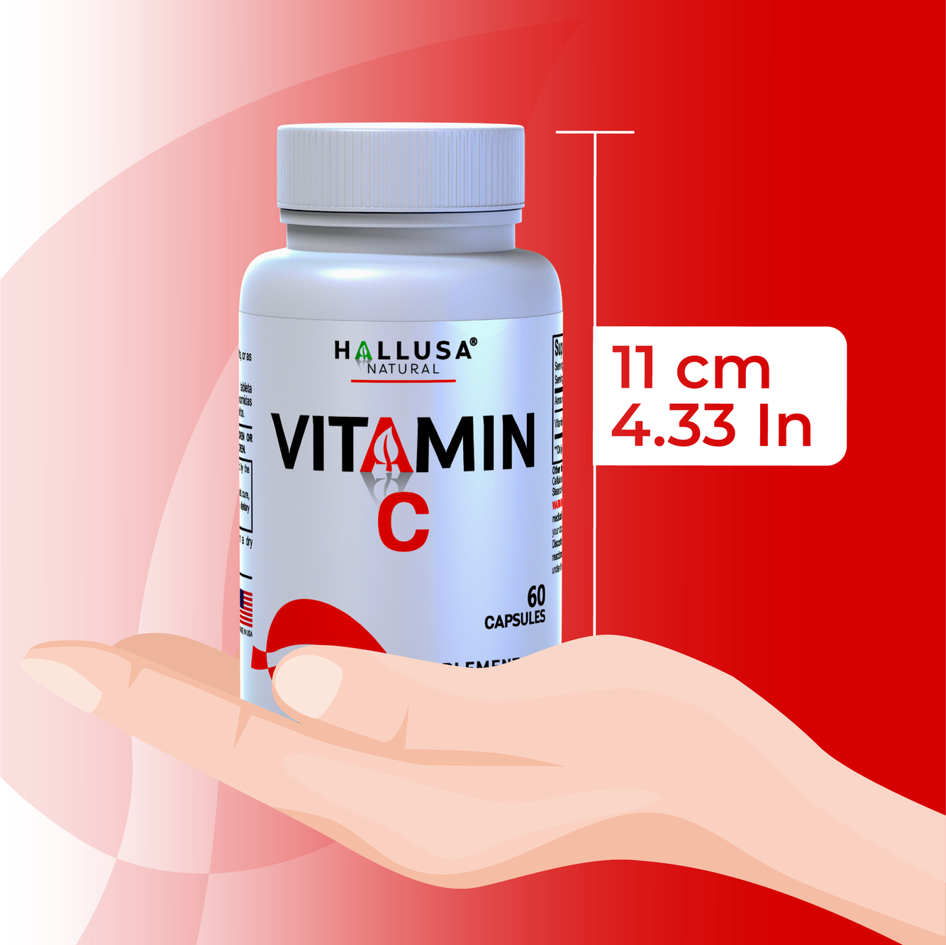 Vitamin C 1000mg, 60 Capsules - High Absorption - Immune Support Suppl ...